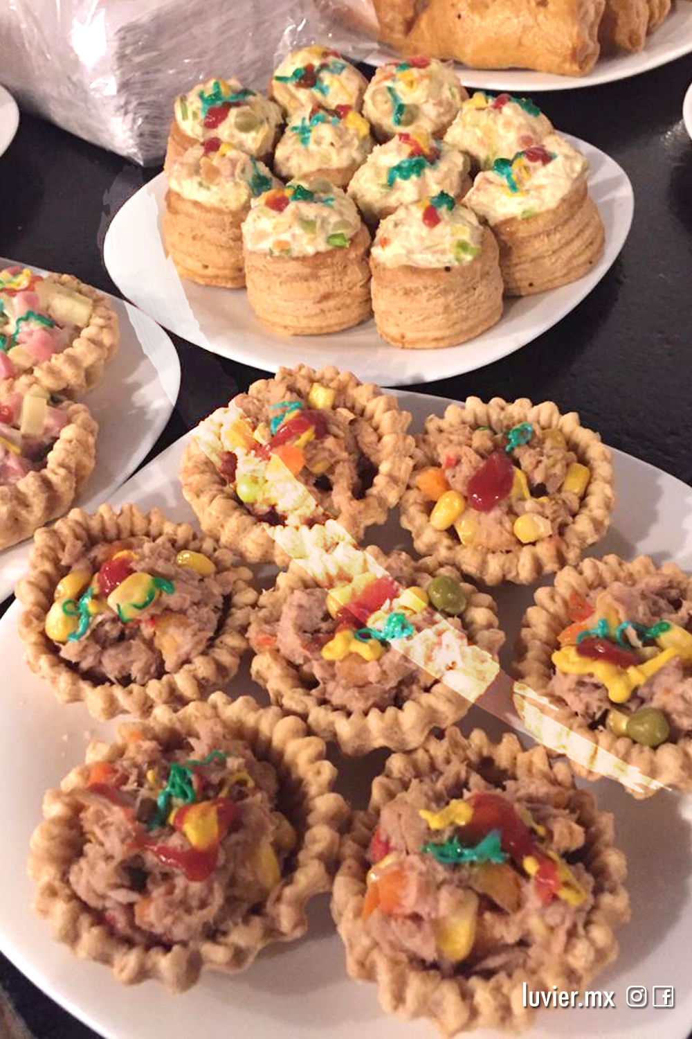 Canapés y Bocadillos – Luvier Pastelería